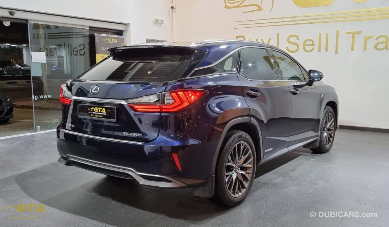 Used Lexus RX450h 2017 Lexus RX-450 F-Sport Hybrid, Lexus Warranty ...