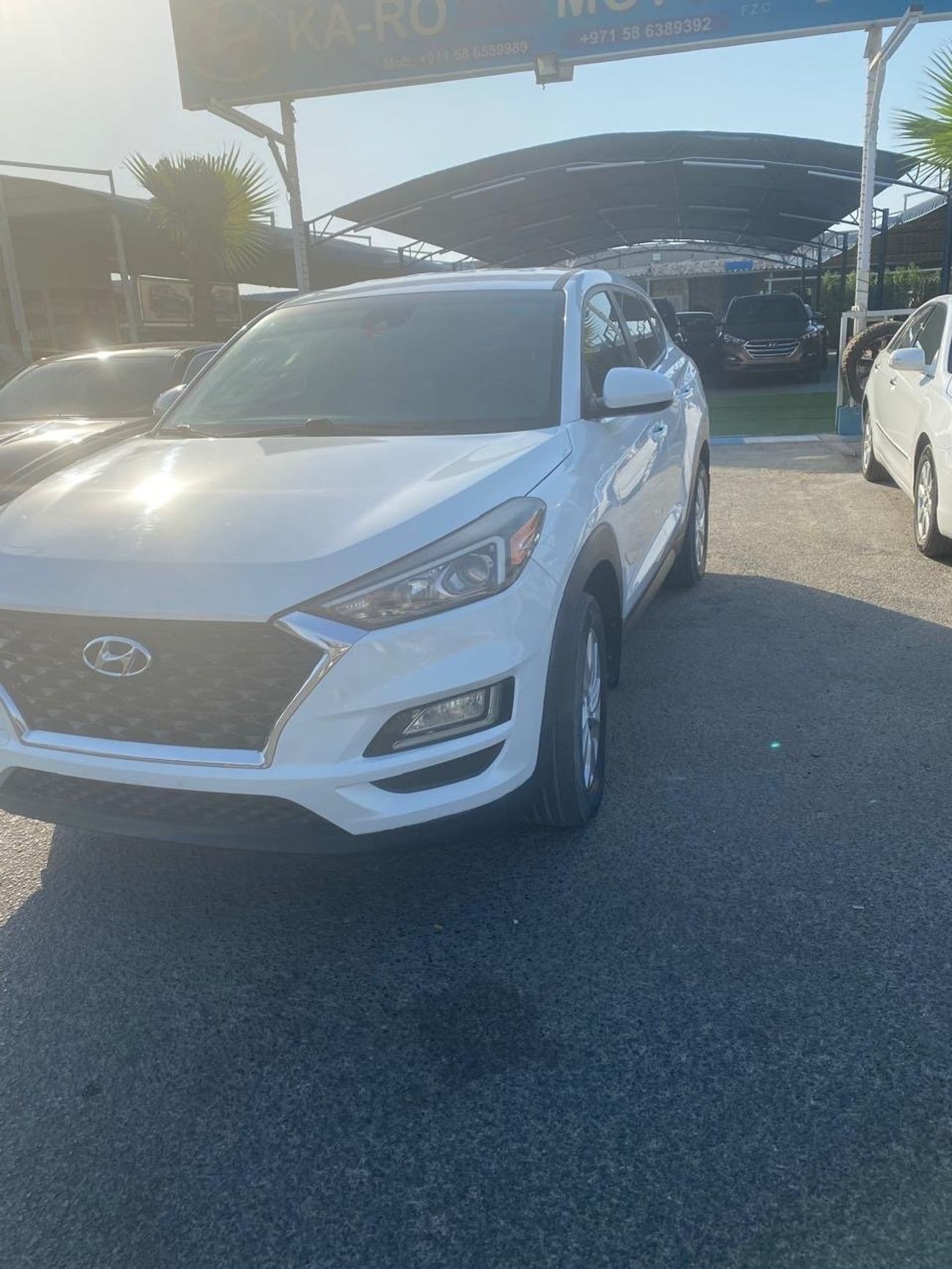 Used 2.0L Hyundai Tucson 2020 with a 2.0 4wd engine, a lane sensor, an ...