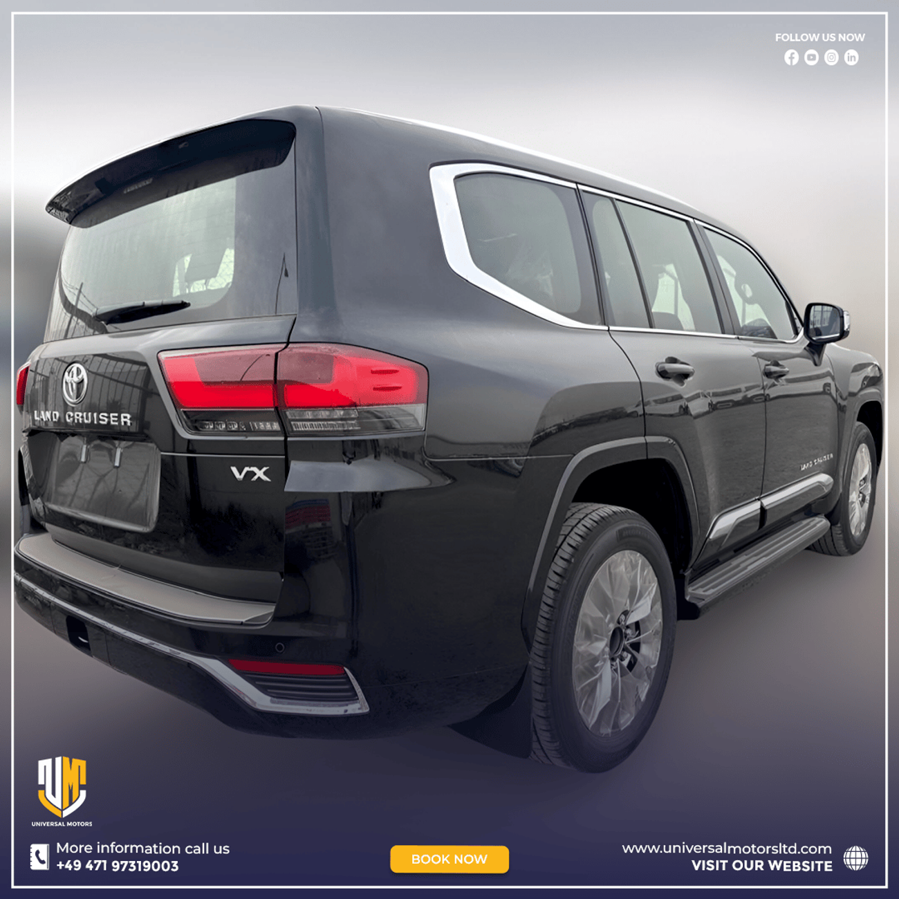 New TOYOTA LAND CRUISER VX -LC300 GASOLINE V6G 3.5L 10AT-RADAR-2025 2025 for sale in Dubai - 862394