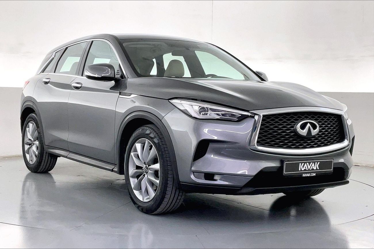 Used Infiniti QX50 Luxe | 1 year free warranty | 0 Down Payment 2021 for sale in Dubai - 772348