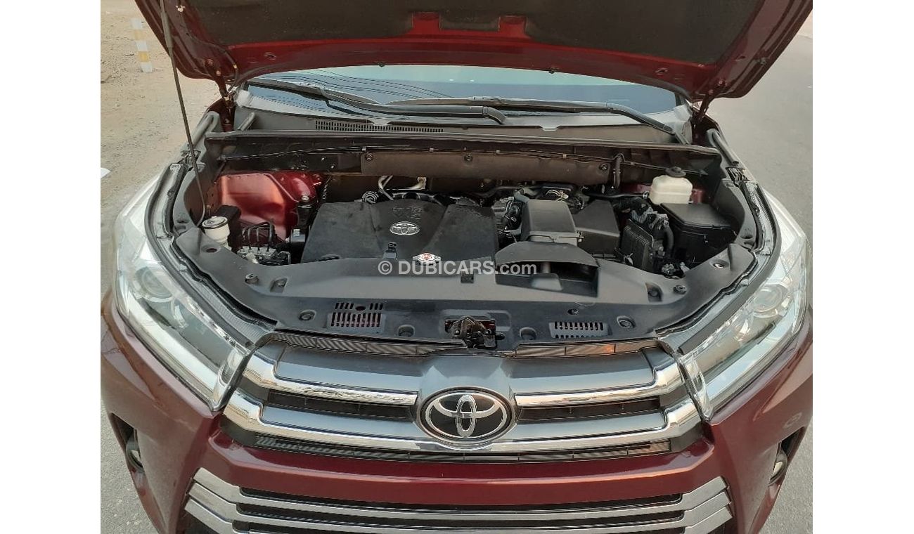 Used 2018 TOYOTA HIGHLANDER XLE AWD MAROON 6Cylinder 3.5L Engine 31632 ...