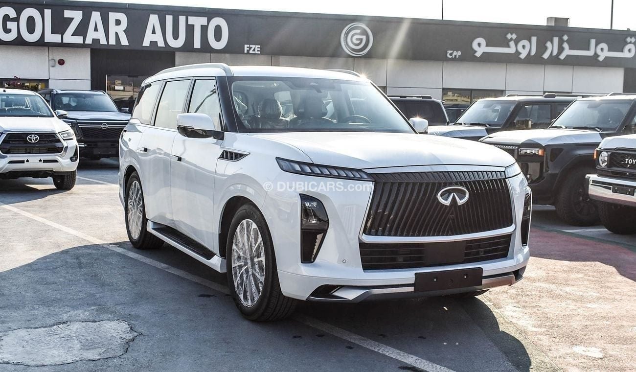 New 3.5TT 2025 Infiniti QX80 Automatic transmission 6 cylinder engine 22″ wheels tan interior ...