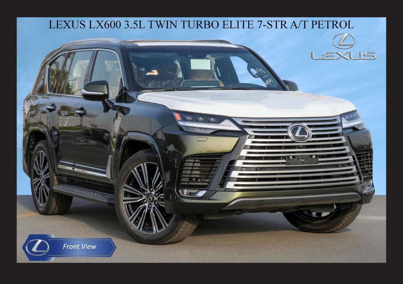 New LEXUS LX600 3.5L TWIN TURBO ELITE 7-STR A/T PTR 2024 Model Year ...