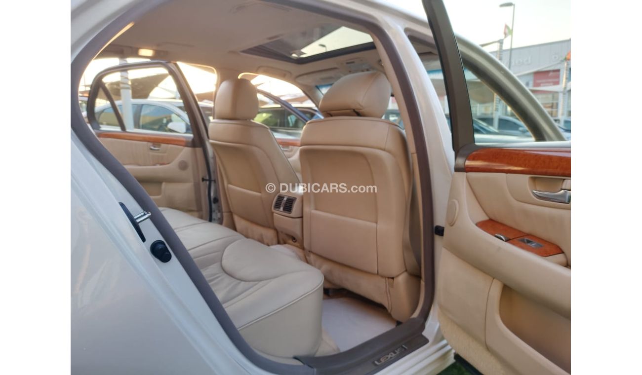 Used Lexus LS 430 American import white color inside beige 1/2 ultra ...