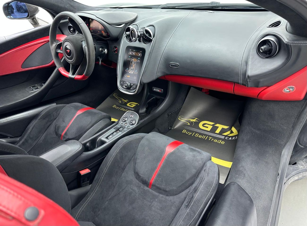 Green Alcantara Mclaren Interior