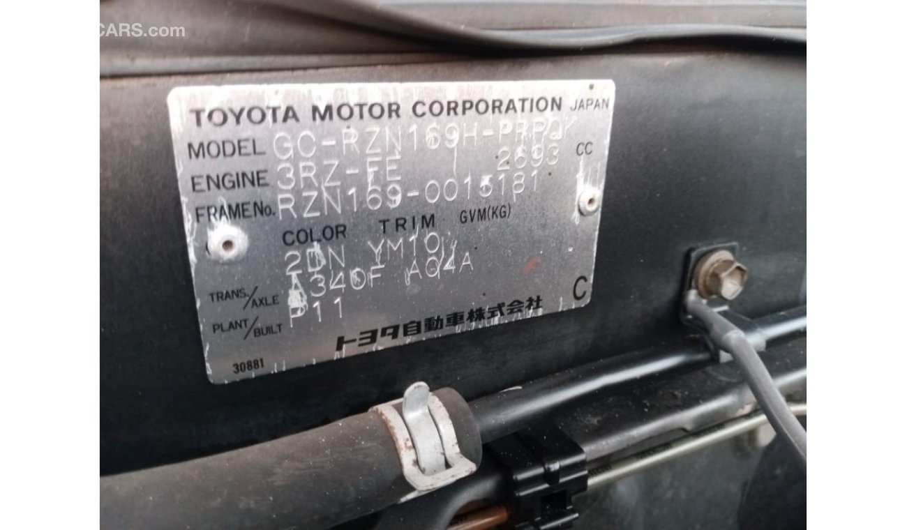Used TOYOTA HILUX PICK UP RIGHT HAND DRIVE (PM864) 2000 for sale in ...