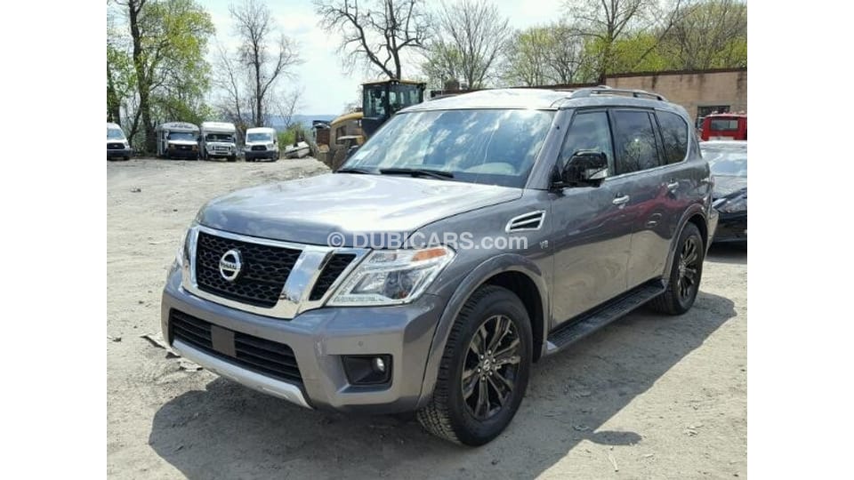 Nissan Armada PLATINUM for sale: AED 170,000. Grey/Silver, 2018