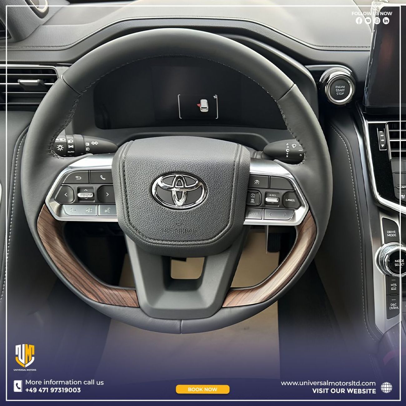 جديدة تويوتا لاند كروزر Toyota Land Cruiser Ax Mid (A) Diesel-LC300 GX-R V6D 3.3L (ACC) 10AT ...