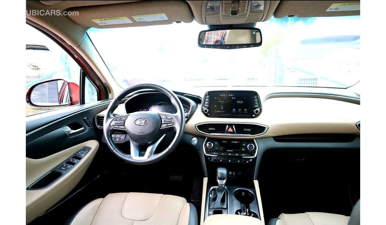 Used HYUNDAI SANTA FE 2019 RED 2019 for sale in Dubai - 569776