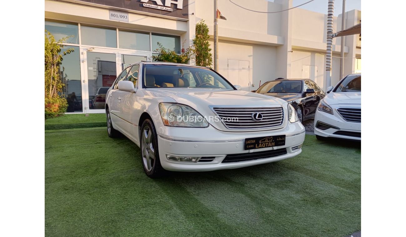 Used Lexus LS 430 American import white color inside beige 1/2 ultra ...