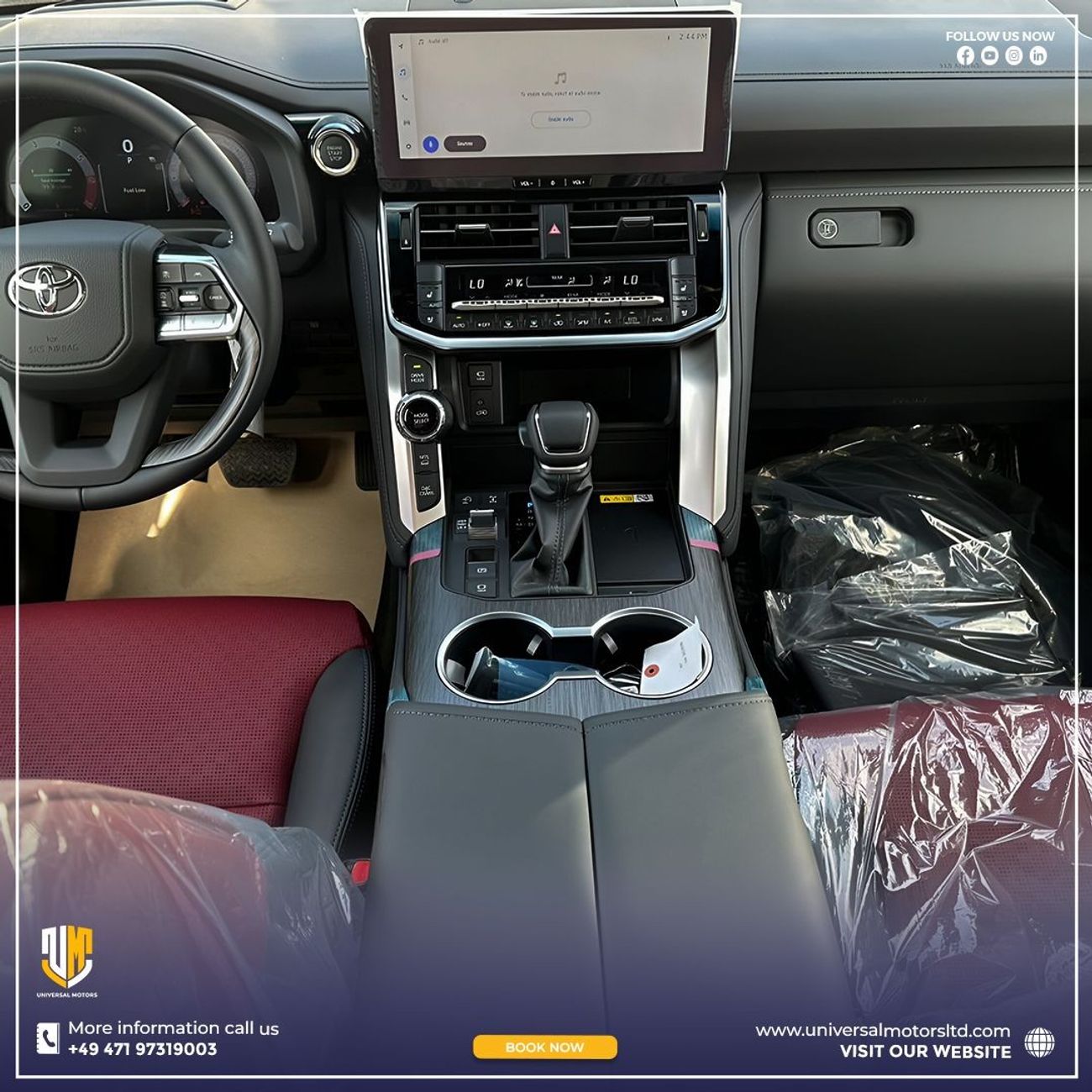 جديدة تويوتا لاند كروزر TOYOTA LAND CRUISER ZX HIGH-VX-R V6G 3.5L ZX HIGH 10AT-RADAR-2025 2025 ...