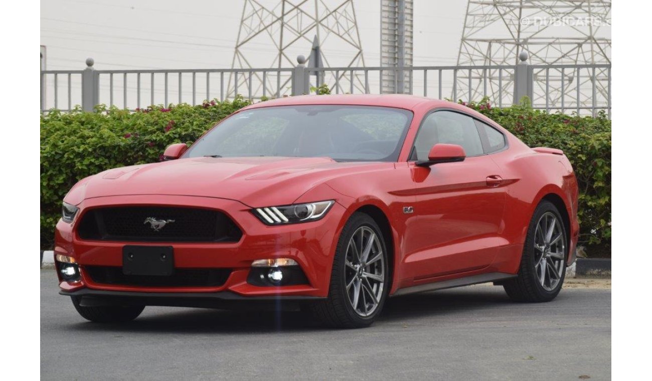 New Ford Mustang 5.0L PETROL AUTO- RED 2017 for sale in Dubai - 96020
