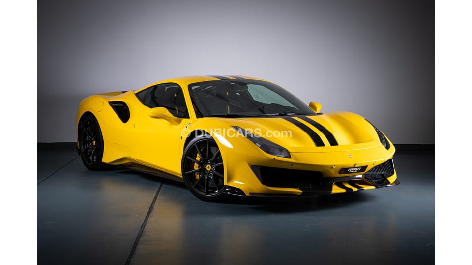 Ferrari 488 Pista for sale: AED 1,475,000. Yellow, 2019