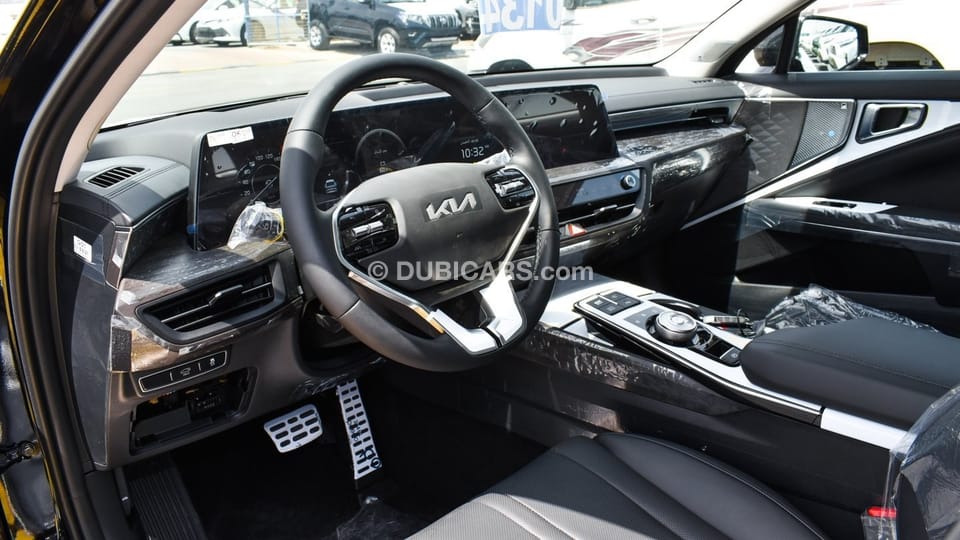 New KIA K8 - V6 3.5L PETROL - FULL OPTION - 2023 - BLACK 2023 for sale in Dubai - 619334