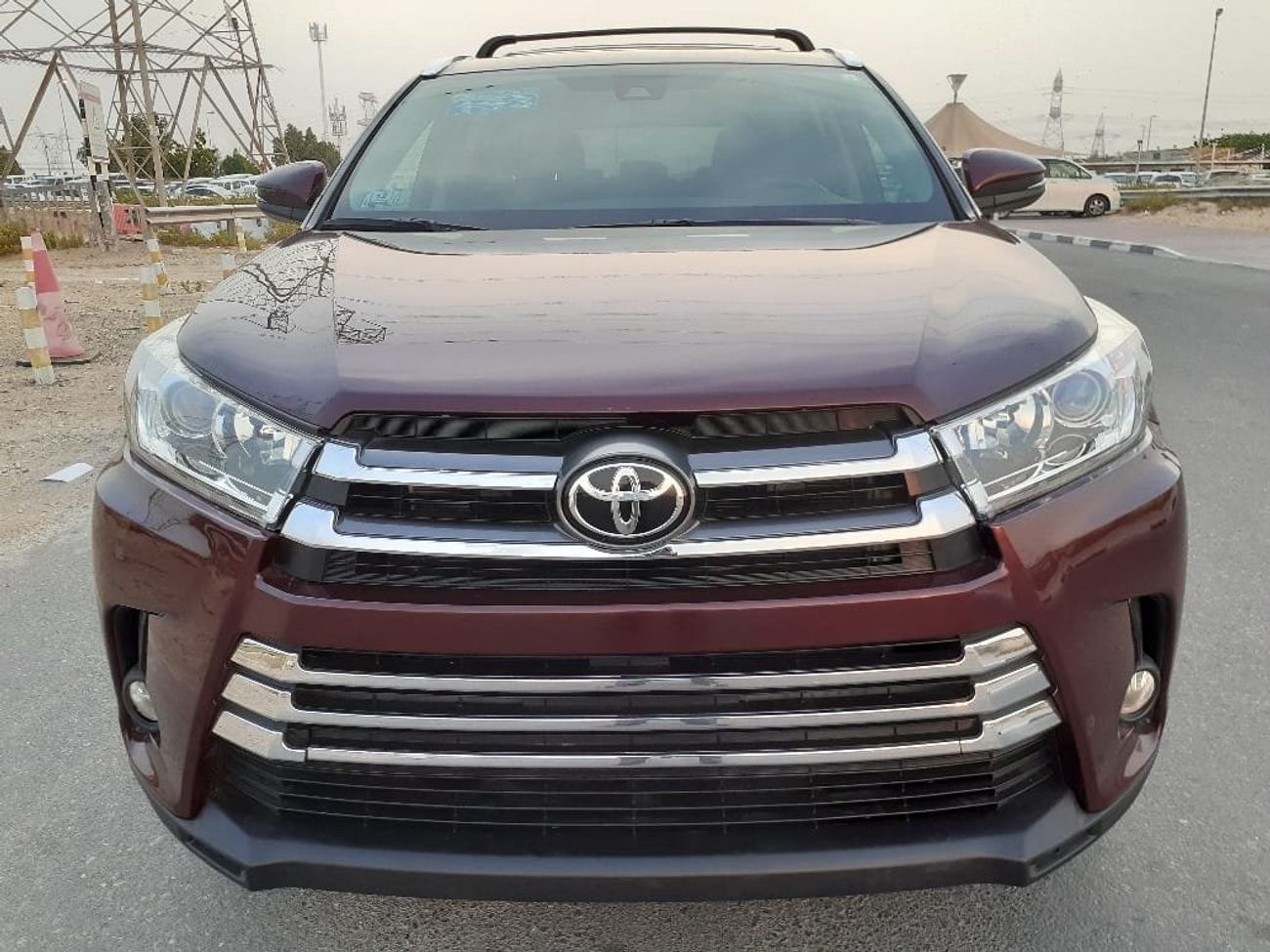 Used 2018 TOYOTA HIGHLANDER XLE AWD MAROON 6Cylinder 3.5L Engine 31632 ...