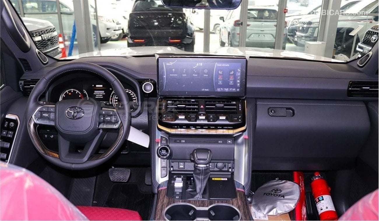 New Toyota Land Cruiser 2023 Toyota LC 300 3.5L VXR White inside red ...