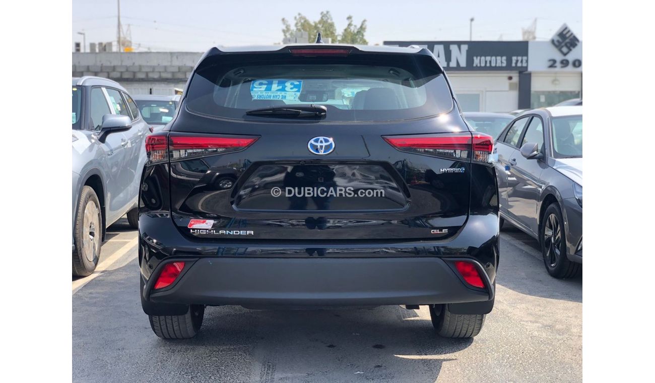 New GLE HEV BLACK TOYOTA HIGHLANDER GLE 2.5 2022 for sale in Dubai - 538325
