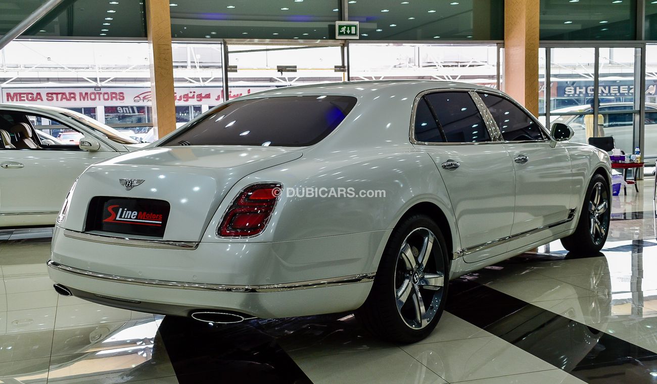 Used Bentley Mulsanne Original Colour is Grey wrapped with pearl white ...