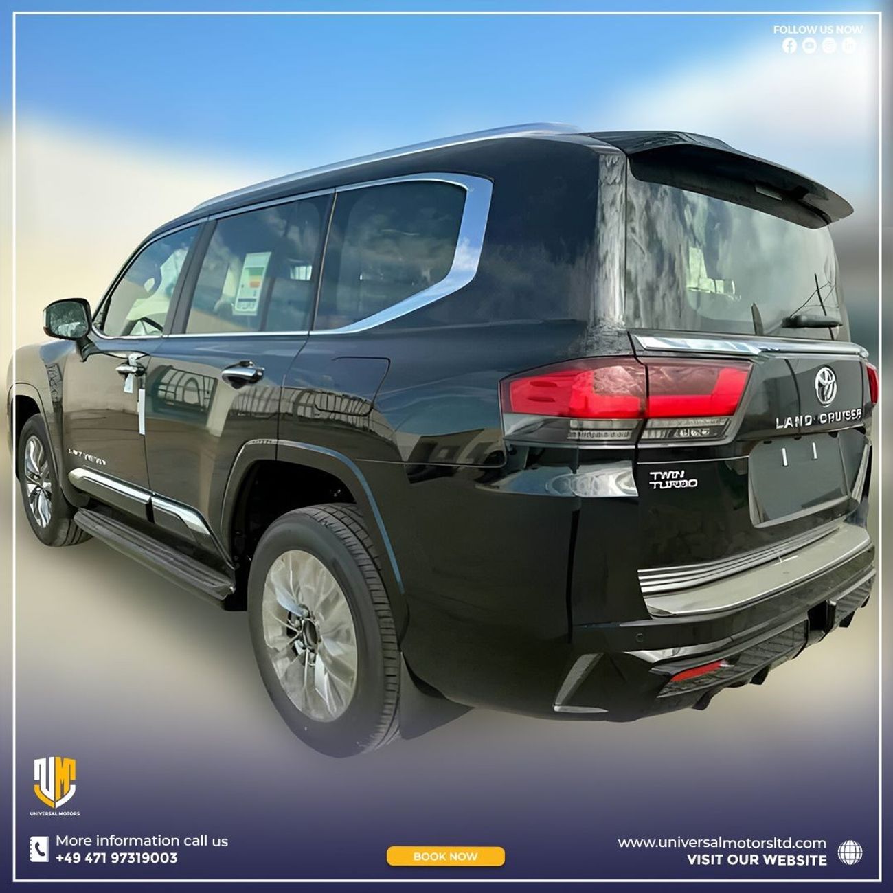 New TOYOTA LAND CRUISER ZX HIGH-VX-R V6G 3.5L ZX HIGH 10AT-RADAR-2025 2025 for sale in Dubai ...