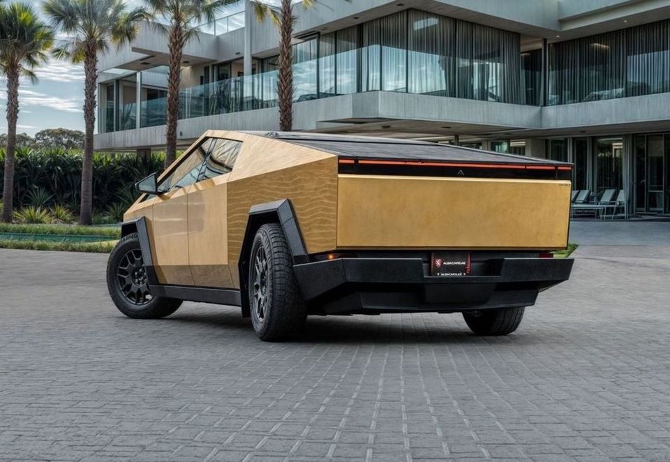 New Tesla Cybertruck | 9,792 P.M | 0% Downpayment | 24 Carat Gold ...