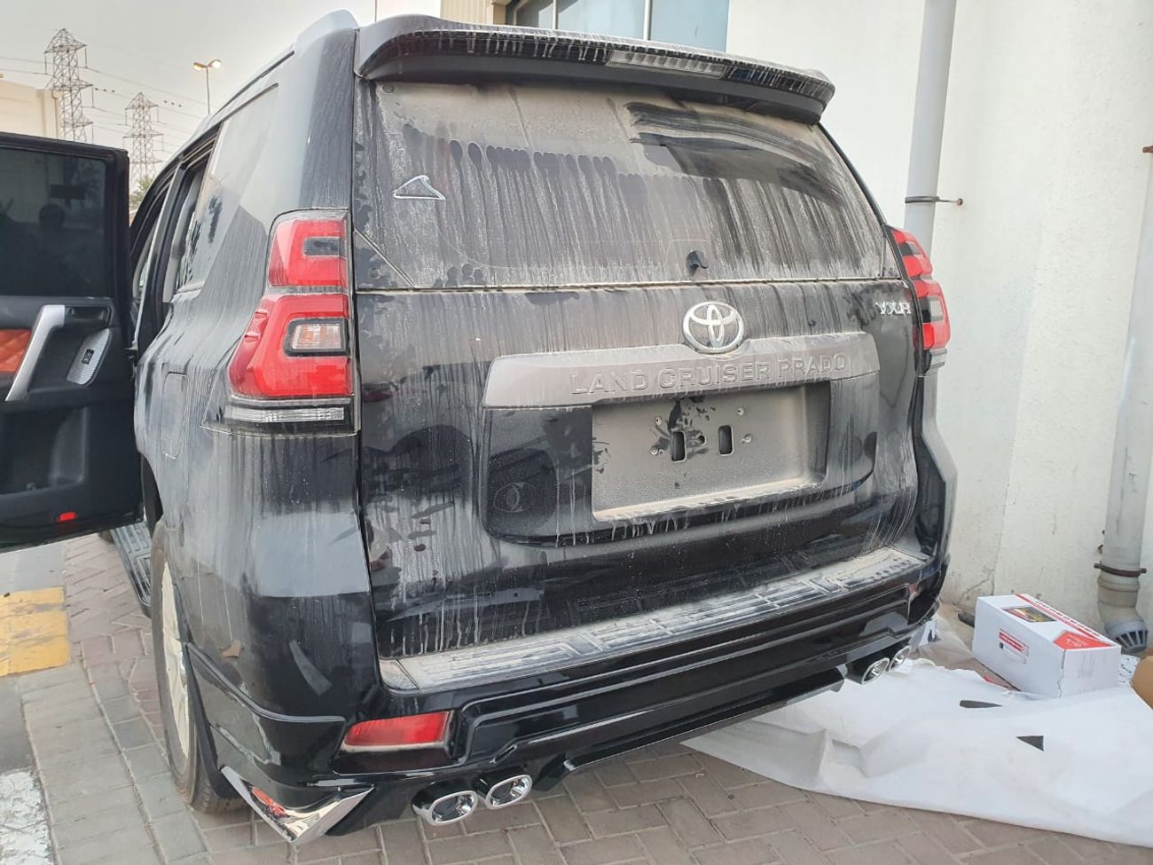 New Toyota Prado 4.0L Petrol, RED INTERIOR, 18" Rims, LED Headlights ...