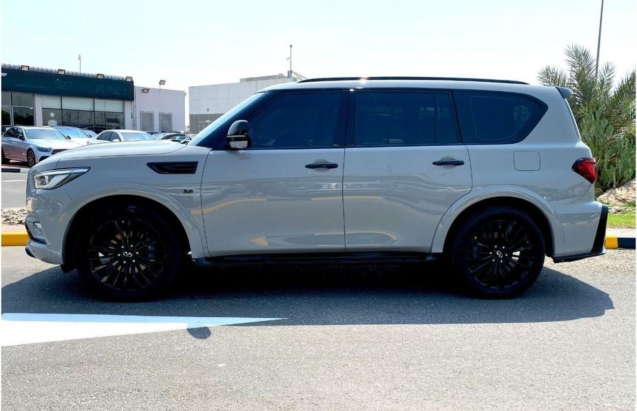 Used Infiniti QX80 GCC 2019 Nardo Grey Unique Interior Design by MBS ...