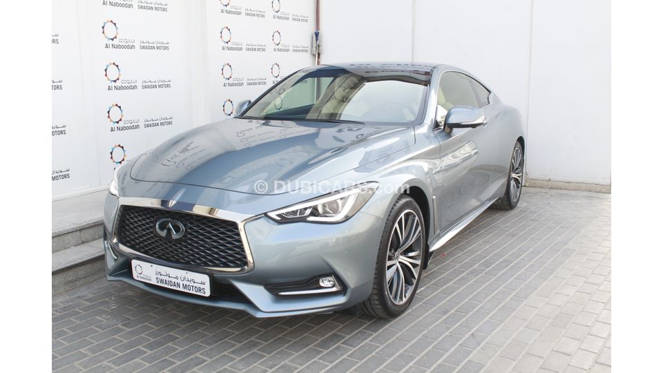 Infiniti Q60 for sale: AED 139,500. Blue, 2017