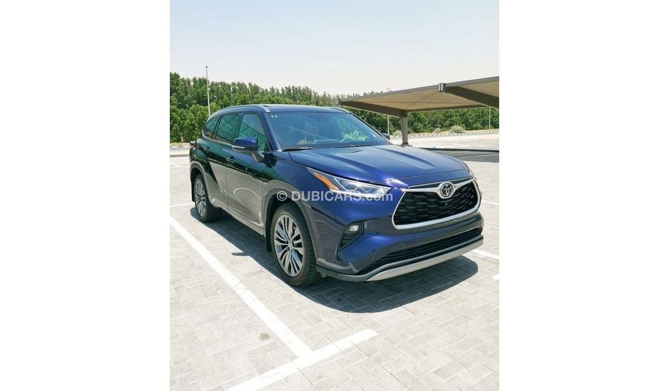 Used Toyota Highlander Platinum - 2021- Blue 2021 for sale in Sharjah ...