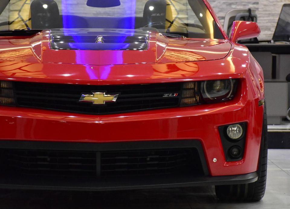 Used EXCELLENT DEAL for our Chevrolet Camaro ZL1 ( 2015 Model ) in Red Color GCC Specs 2015 for ...