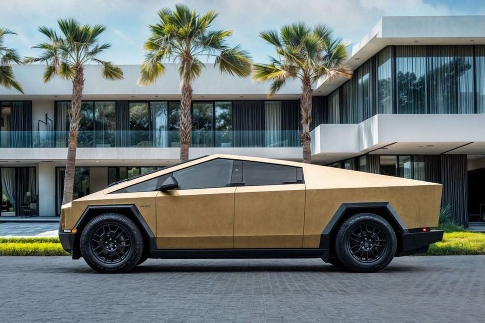 New Tesla Cybertruck | 9,792 P.M | 0% Downpayment | 24 Carat Gold ...