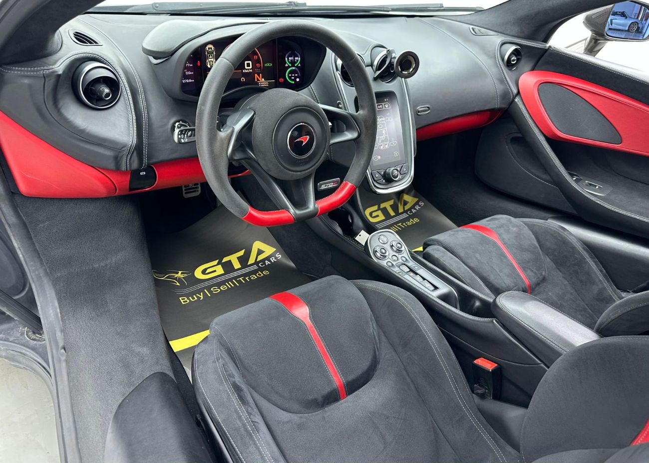 Green Alcantara Mclaren Interior