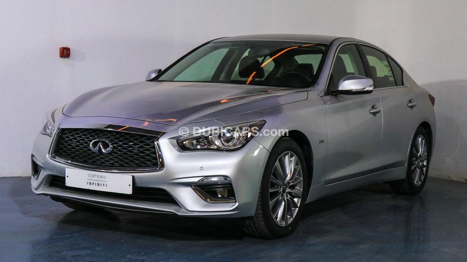 Infiniti Q50 for sale: AED 82,900. Grey/Silver, 2018
