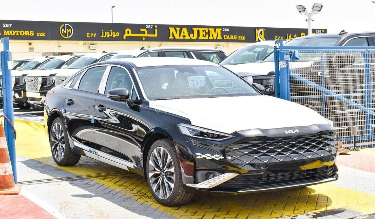 New KIA K8 - V6 3.5L PETROL - FULL OPTION - 2023 - BLACK 2023 for sale in Dubai - 619334