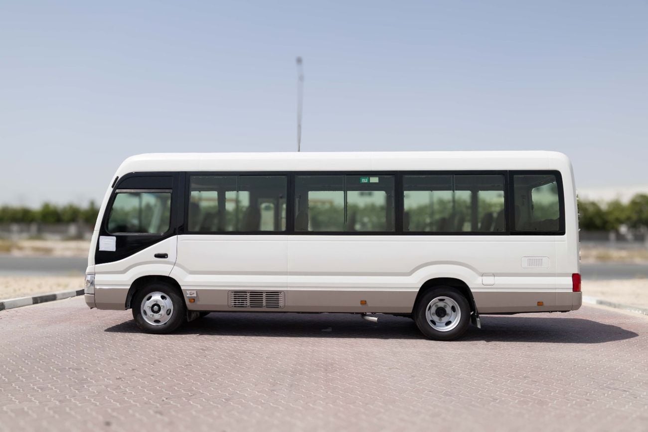 New 2025 Toyota Coaster 2.7L - Manual - White Inside Grey | Export Only ...