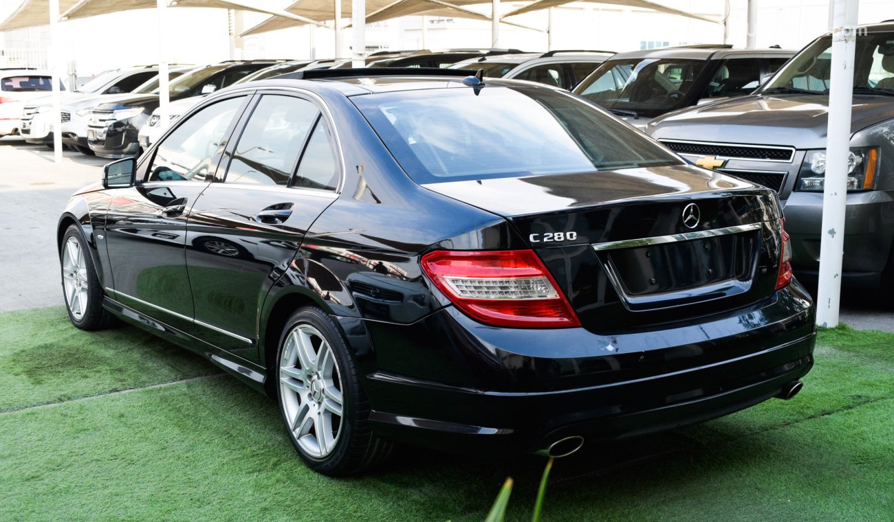 Used Mercedes-Benz C 280 2009 model GCC panorama black color cruise ...