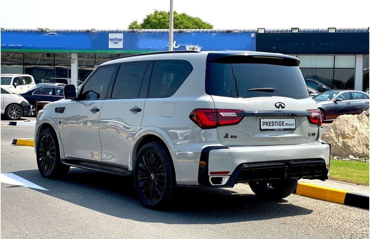Used Infiniti QX80 GCC 2019 Nardo Grey Unique Interior Design by MBS ...