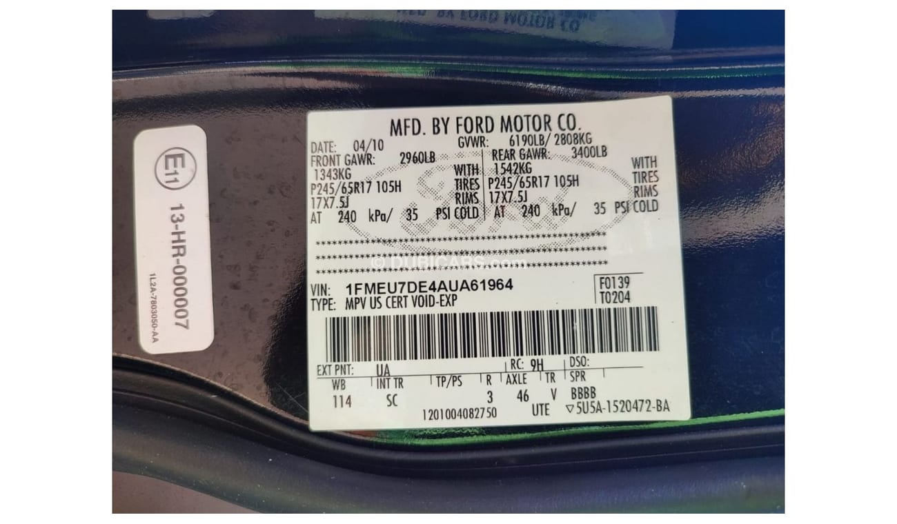 Used Ford Explorer XLT- BLACK || ADVANCE TRAC RSC || 1FMEU7DE4AUA-61964 ...