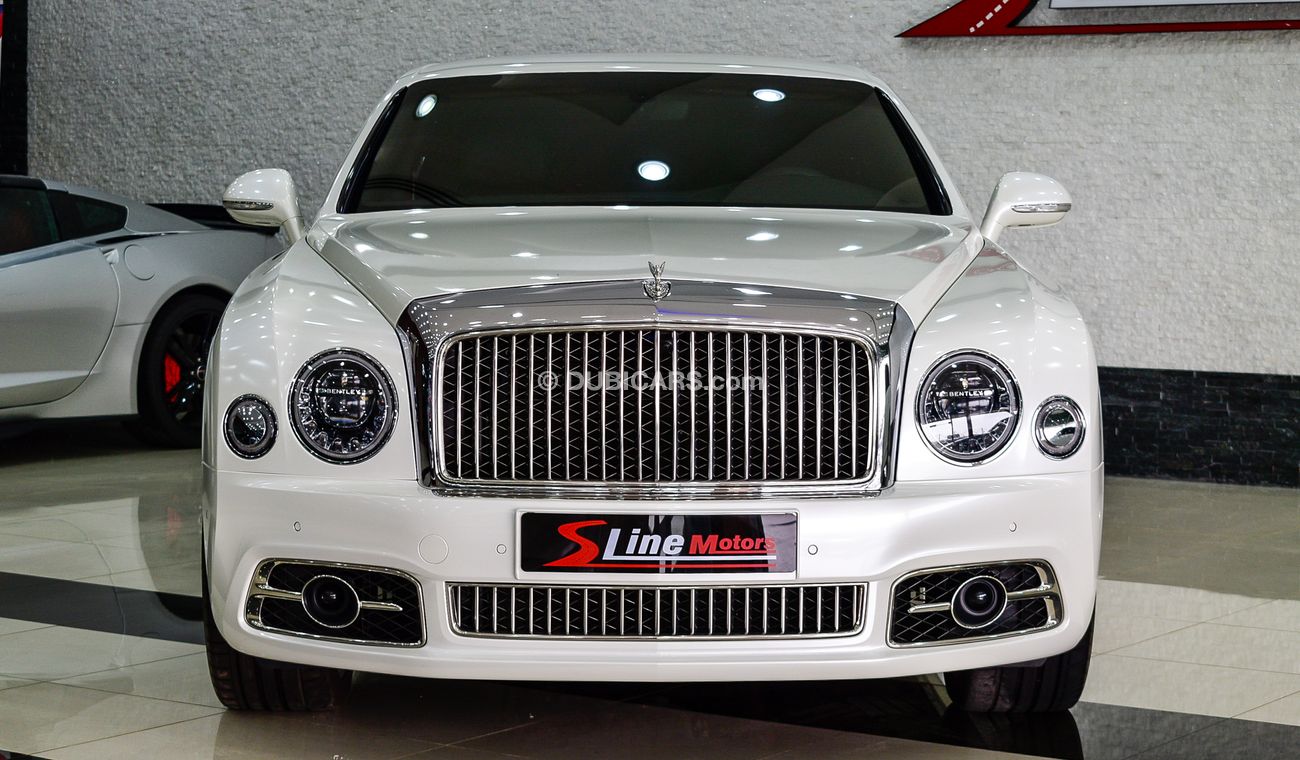Used Bentley Mulsanne Original Colour is Grey wrapped with pearl white ...