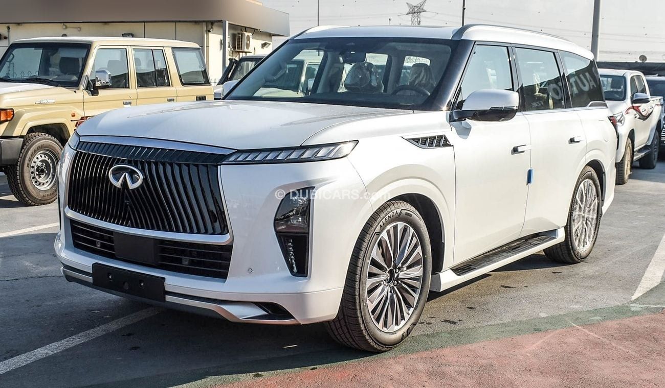 New 3.5TT 2025 Infiniti QX80 Automatic transmission 6 cylinder engine 22″ wheels tan interior ...