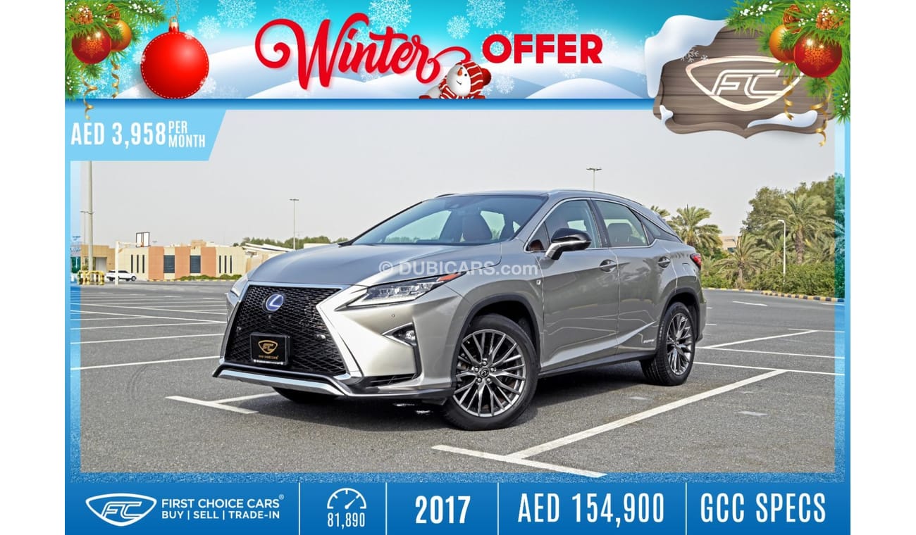 Used Lexus RX450h F Sport WINTER OFFER: FREE REGISTRATION AND INSURANCE | AED 3,958/monthly ...