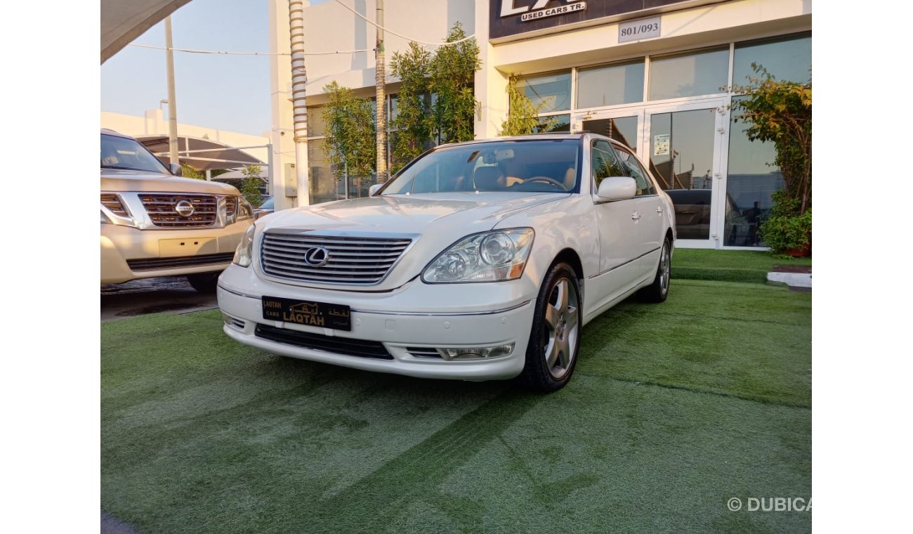 Used Lexus LS 430 American import white color inside beige 1/2 ultra ...